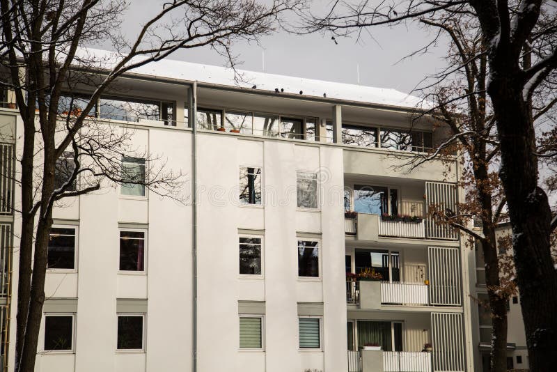 Modern house in munich stock photo. Image of cottage - 84173702