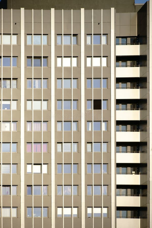 Modern Balconies of a Multi-family House Stock Image - Image of modern ...