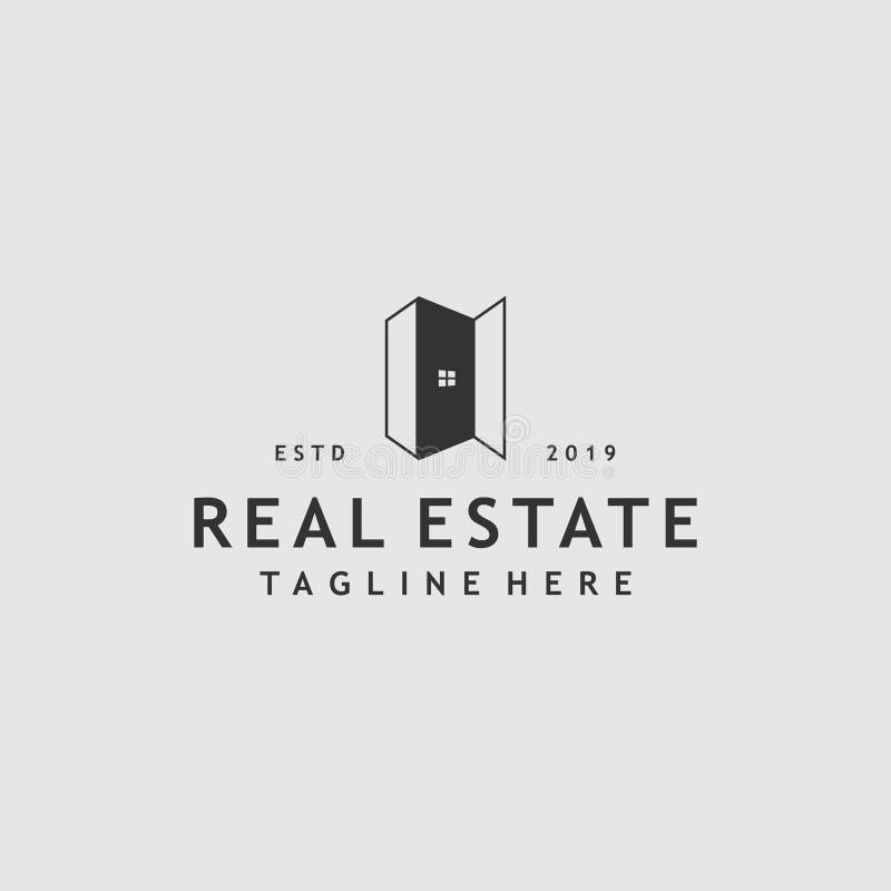 Modern House Real Estate Minimalist Logo Design Stock Illustration ... Modern House Real Estate Minimalist Logo Design Stock Illustration ...