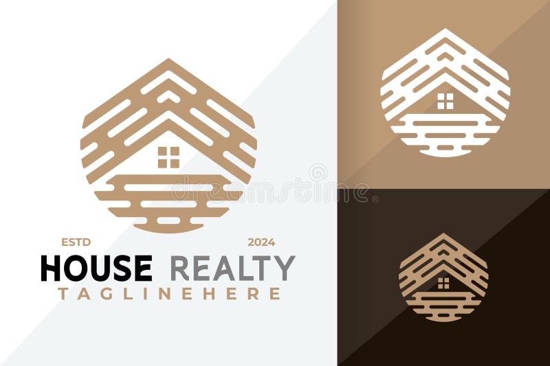 Modern House Realty Logo Icon Vector Design Illustration Stock Vector ...