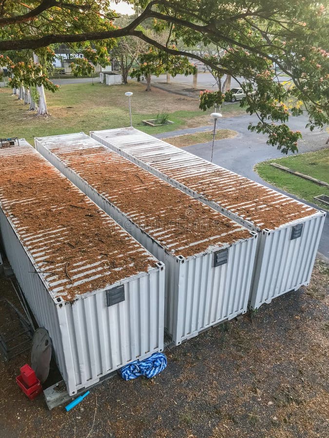 Modern House, Shipping Container House Stock Image - Image of city ...