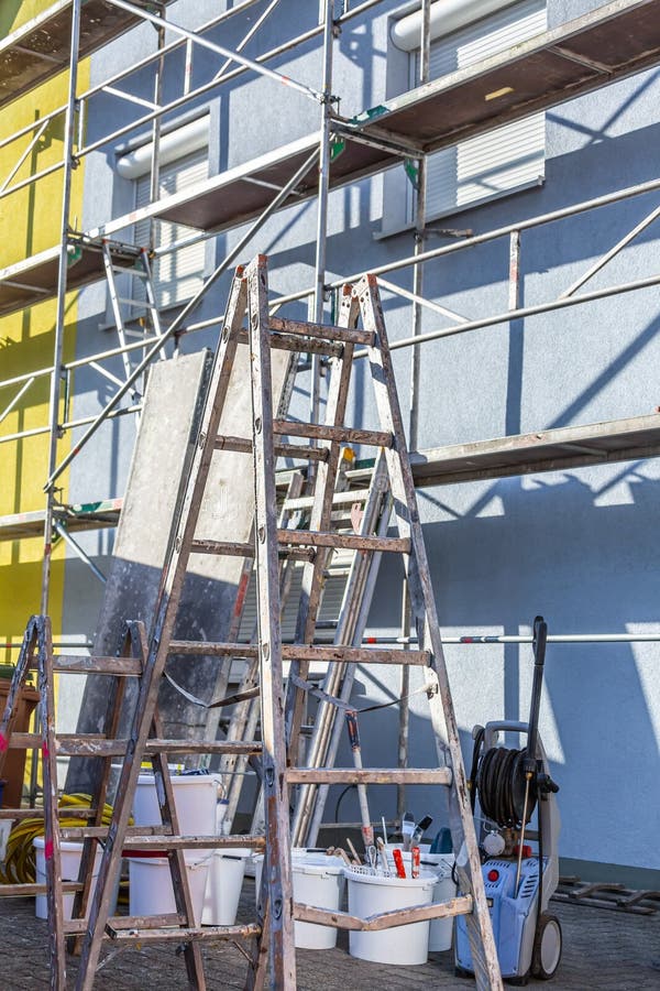 Scaffold pole connection stock image. Image of construction - 164117605
