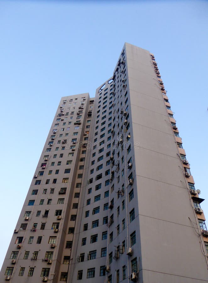 Modern Housing Construction in Shanghai Stock Image - Image of housing ...