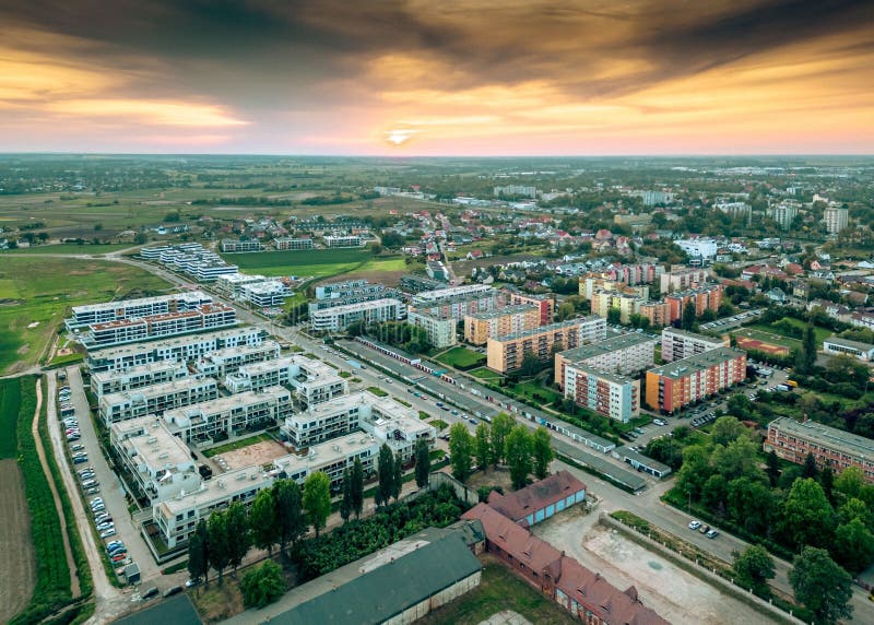 Modern Housing Development Situated in the Outskirts of Opole, Poland Stock Image - Image of ...