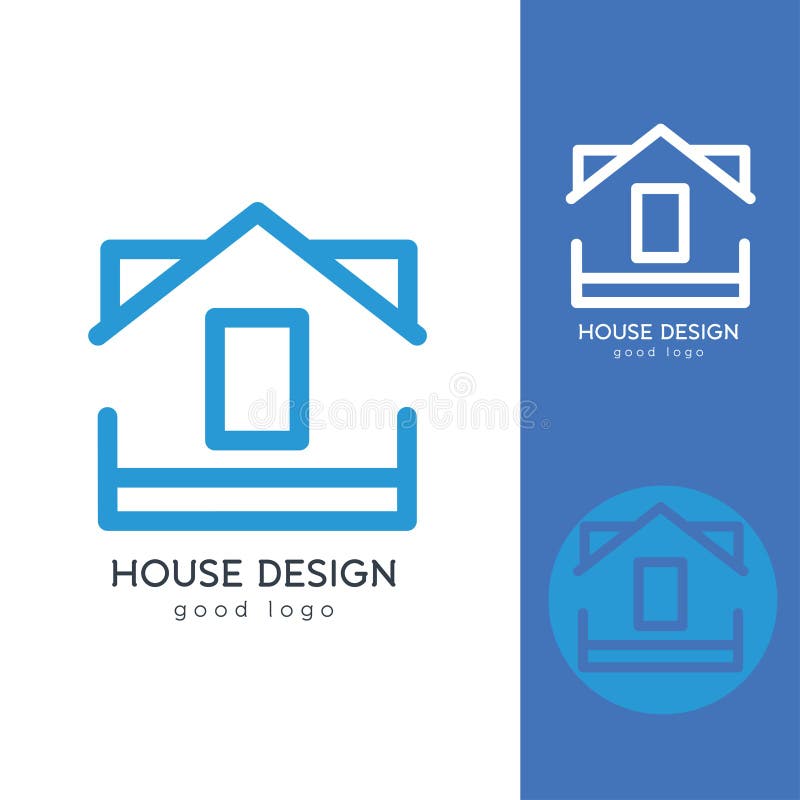 Modern Huis Logo Design Template Flat Simple Vector Illustratie ...