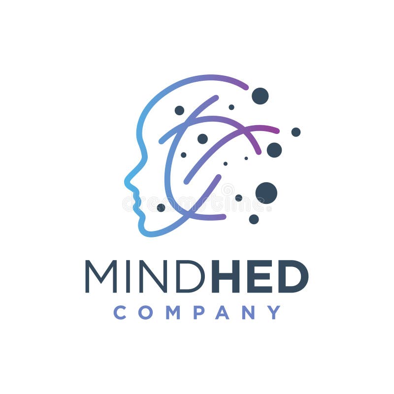 Modern Human Intelligence Logo Stock Illustration - Illustration of ...
