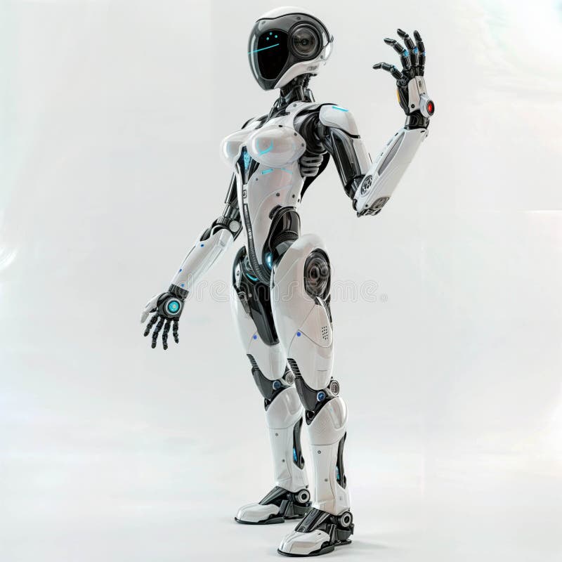Modern humanoid robot stock image. Image of innovation - 315957893