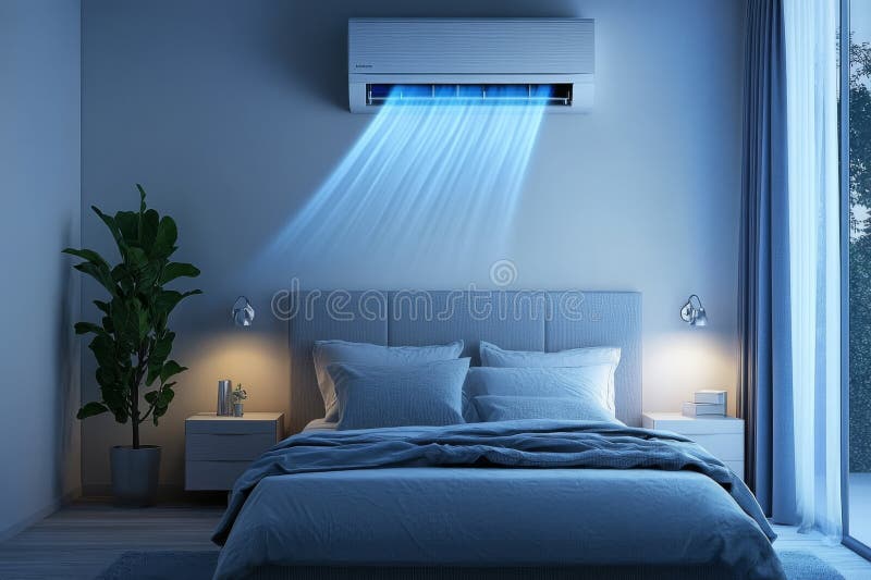 The Modern HVAC Air Conditioning System Provides Efficient Cooling ...