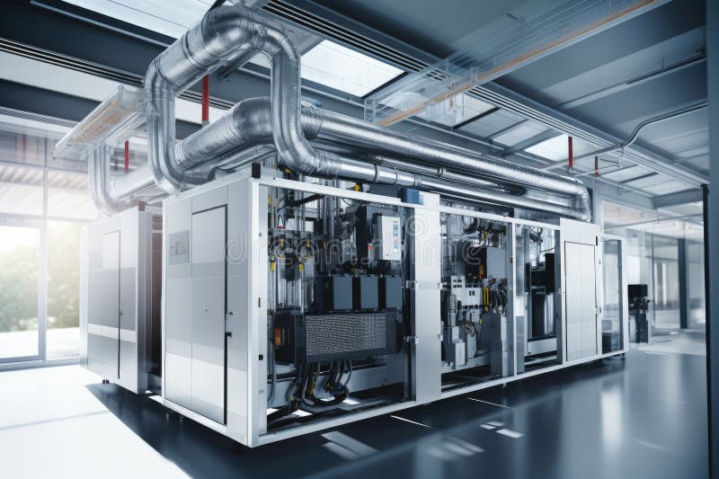 Modern HVAC Systems with Full Automation Stock Photo - Image of ...