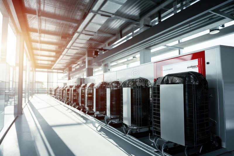 Modern HVAC Systems with Full Automation Stock Photo - Image of ...