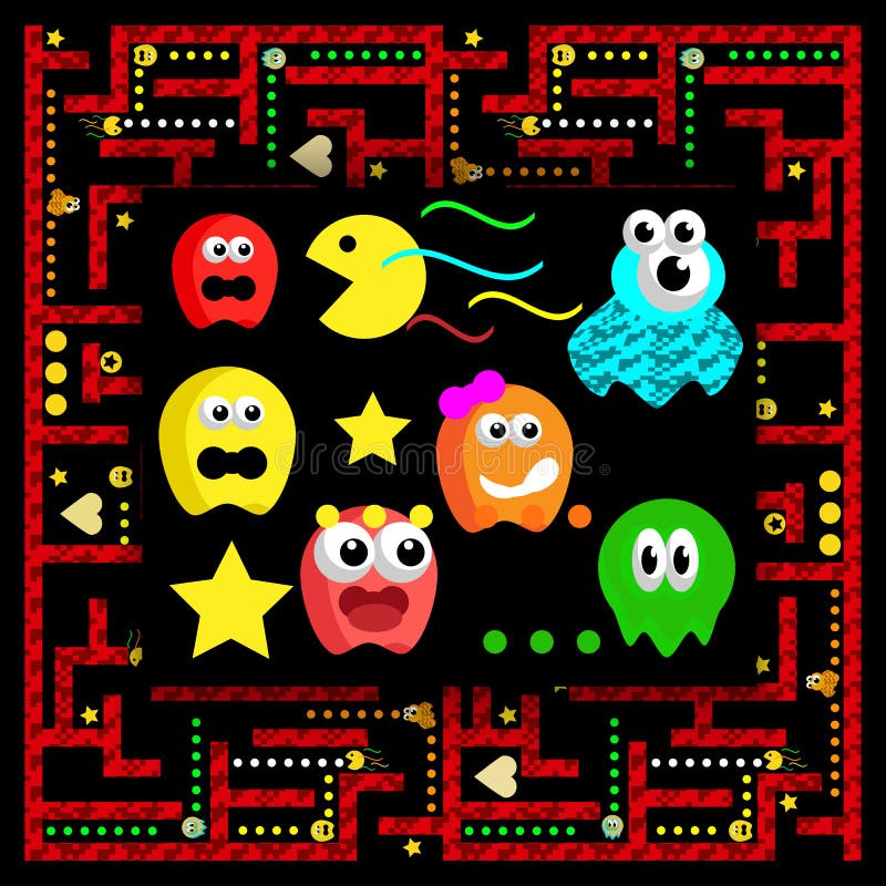 Labyrinth Pac Man Stock Illustrations – 29 Labyrinth Pac Man Stock ...