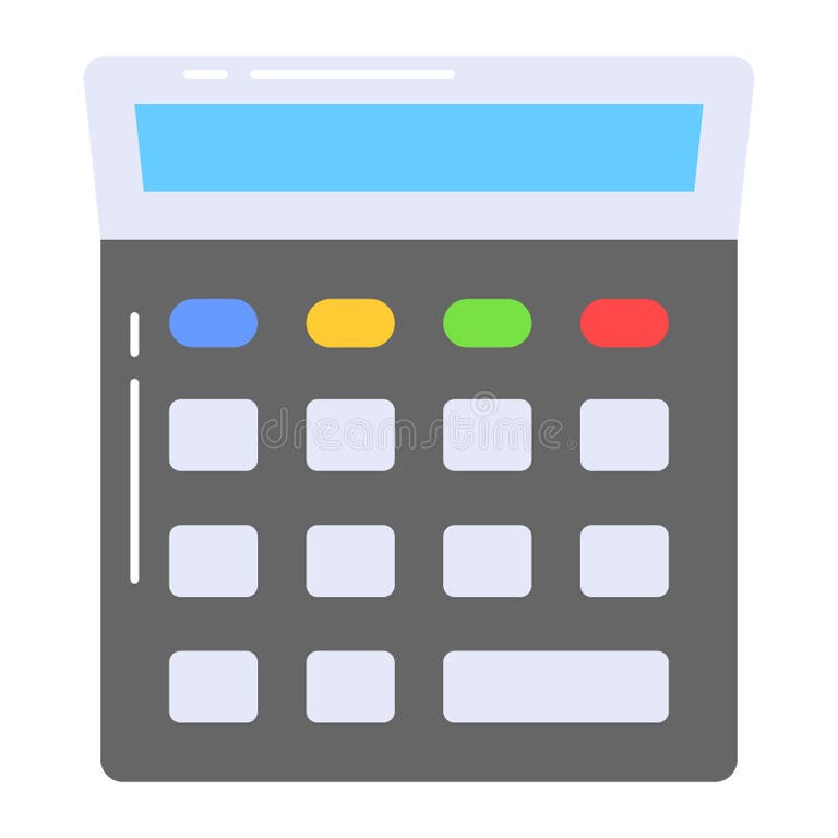 Modern Icon of Calculator, Calculating Device Vector Design Stock ...