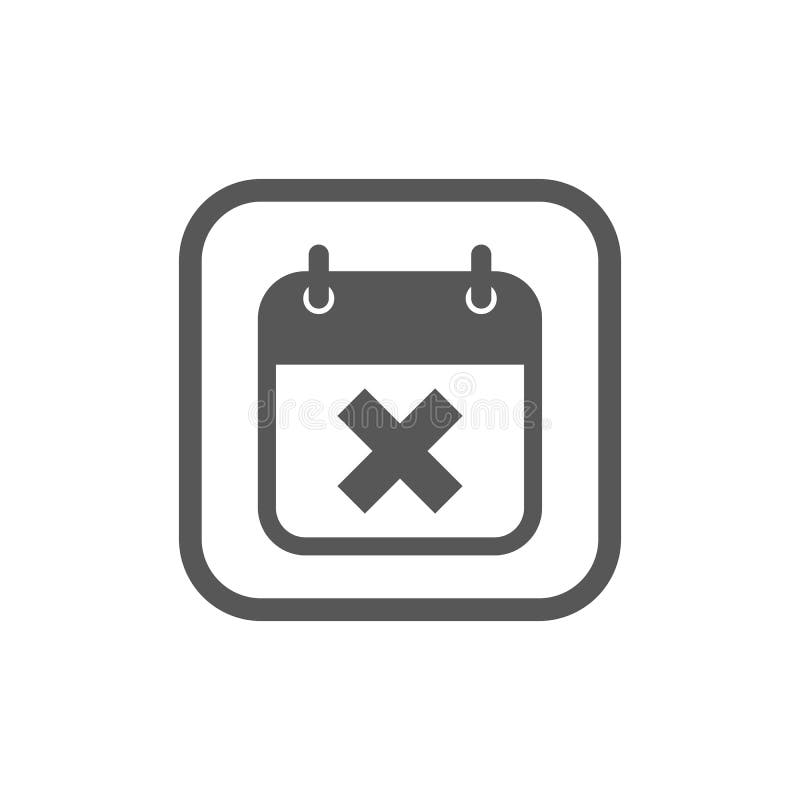 Modern Icon Calendar Button Applications Stock Vector - Illustration of ...