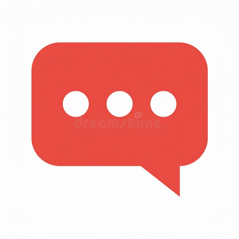 Modern Icon of a Chat Bubble for Social Media: Simple and Flat Design ...
