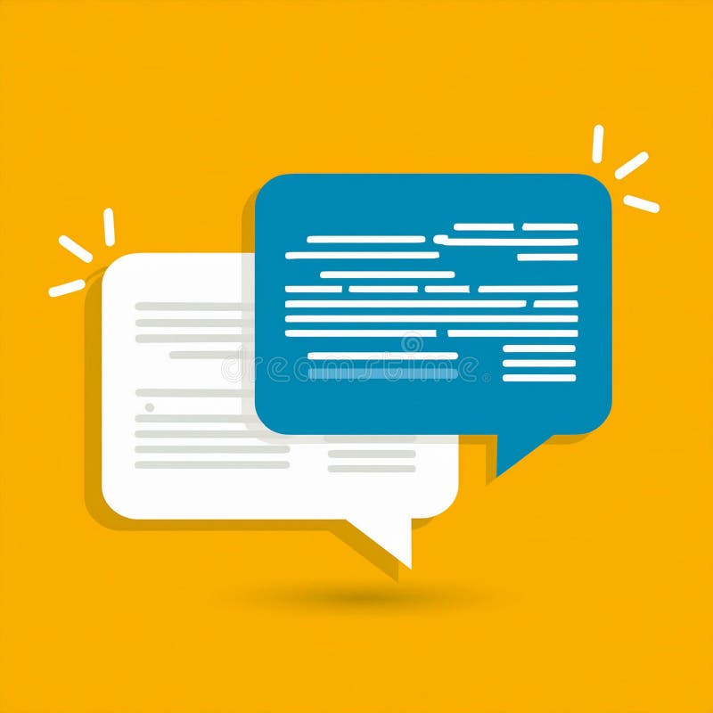 Modern Icon of a Chat Bubble for Social Media: Simple and Flat Design ...