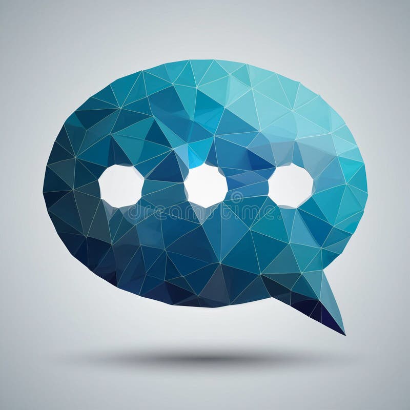 Modern Icon of a Chat Bubble for Social Media: Simple and Flat Design ...