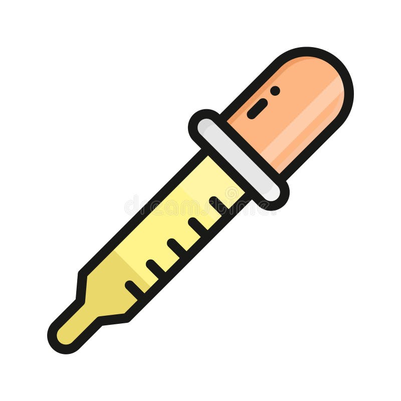 Modern Icon of Dropper, Pipette Dropper, Medicine Dropper Vector Stock ...