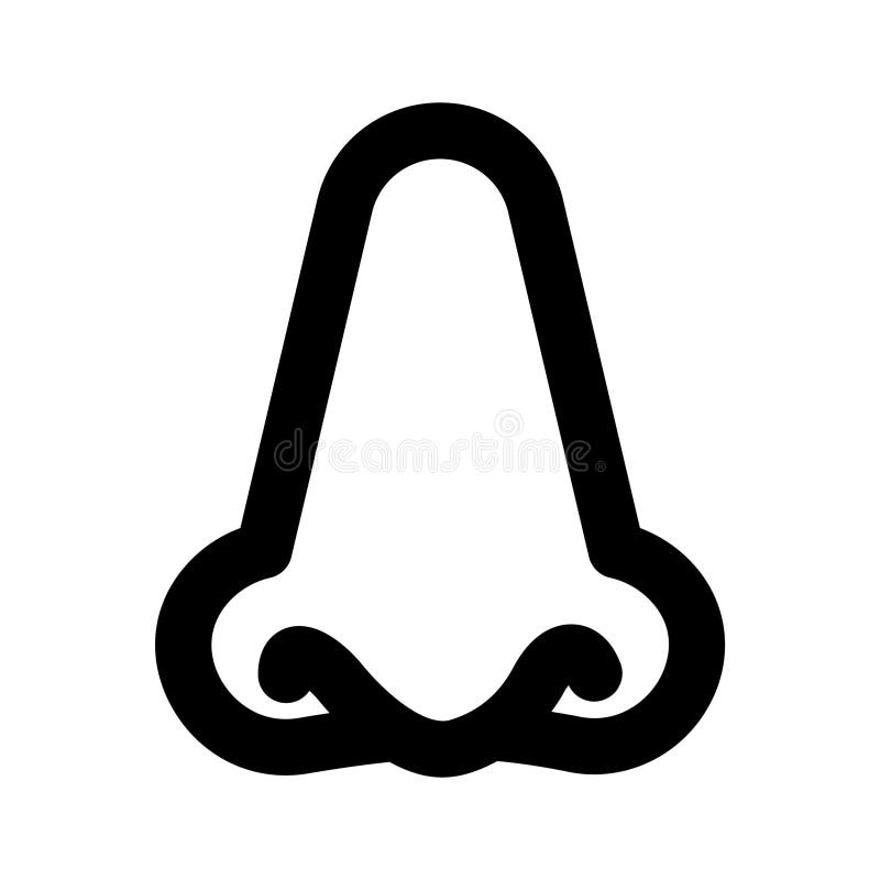 Modern Icon of Human Nose in Trendy Style Stock Vector - Illustration ...