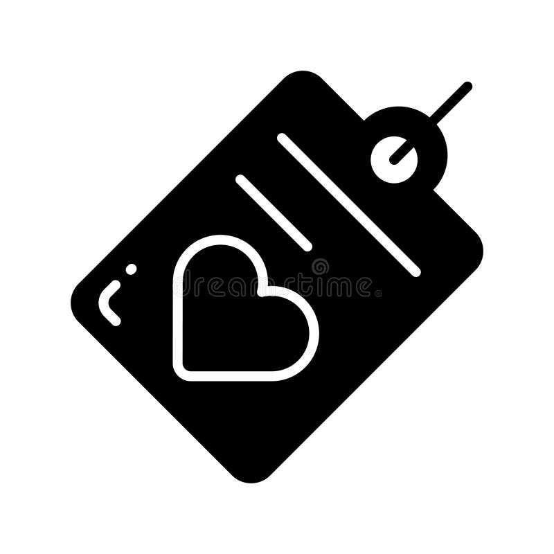 Modern Icon of Love Tag, Amazing Icon of Heart Tag Stock Vector ...