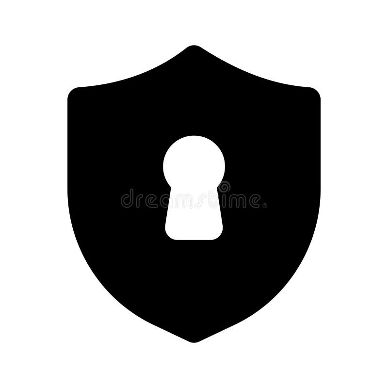 Modern Icon of Security, Checkmark Inside Protection Shield Stock ...