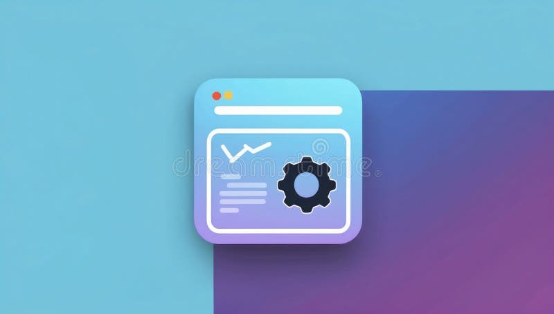 Modern Icon Stylized Representation of a Simple Dashboard Interface ...
