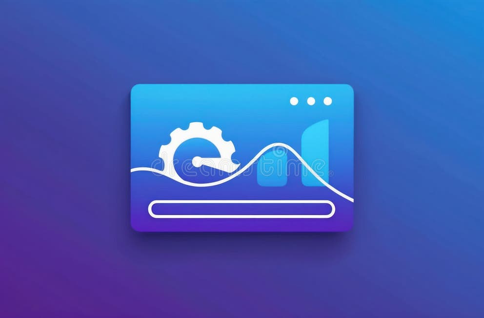 Modern Icon Stylized Representation of a Simple Dashboard Interface ...