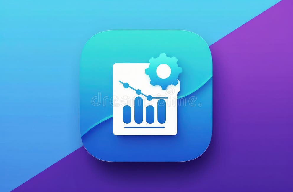 Modern Icon Stylized Representation of a Simple Dashboard Interface ...