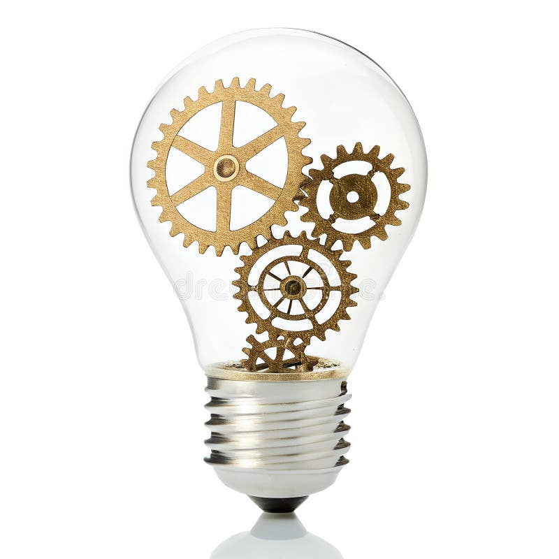 Dynamic Idea Innovation Icon Isolated on White Background Stock ...