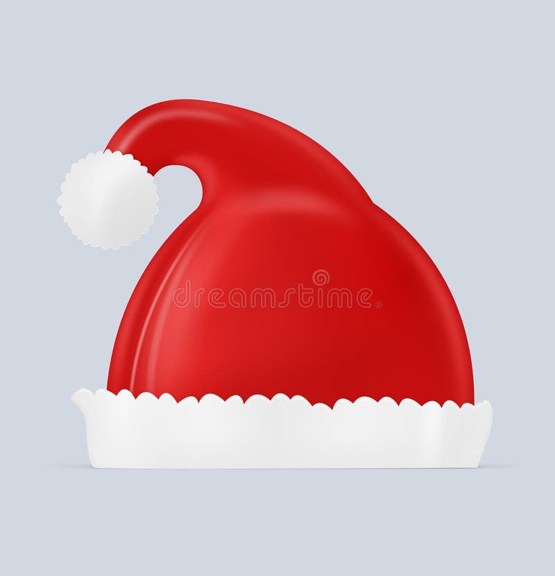 Modern Illustrated Santa Hat Stock Illustration - Illustration of ...