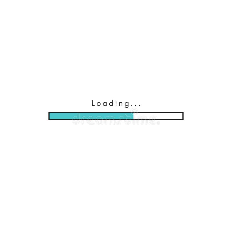 Modern Illustration Blue Loading Bar Stock Illustration - Illustration ...
