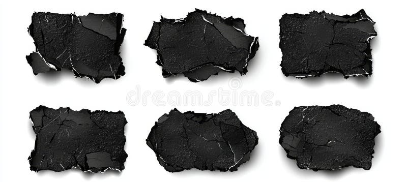 A Modern Illustration of a Collage, Highlighting a Rough-edged ...