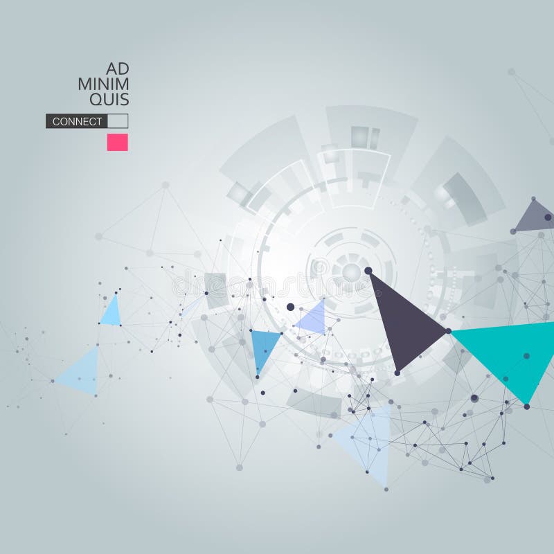 Modern Illustration for Decoration Design. Network Connection ...