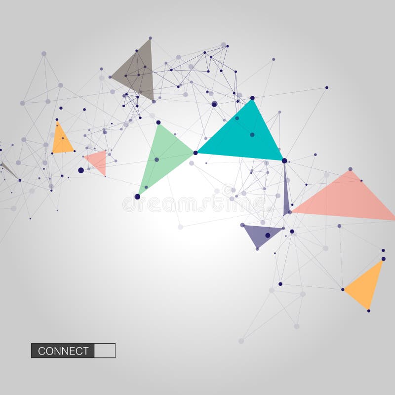 Modern Illustration for Decoration Design. Network Connection ...