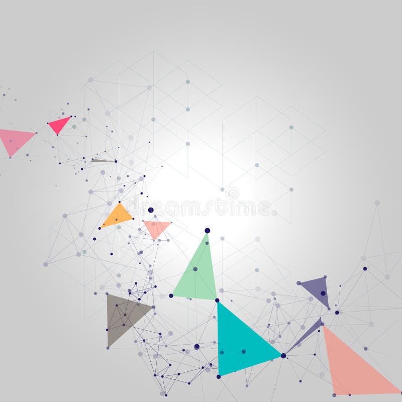 Modern Illustration for Decoration Design. Network Connection ...