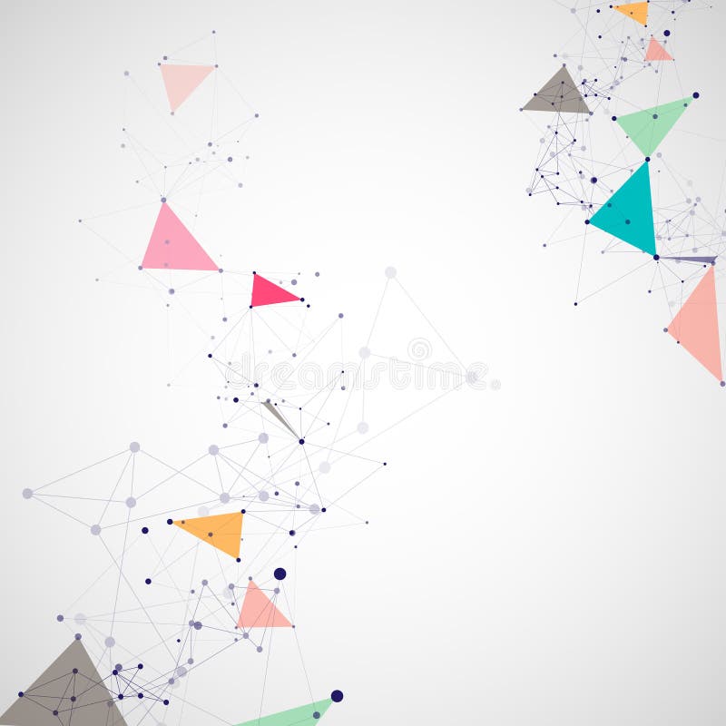 Modern Illustration for Decoration Design. Network Connection ...