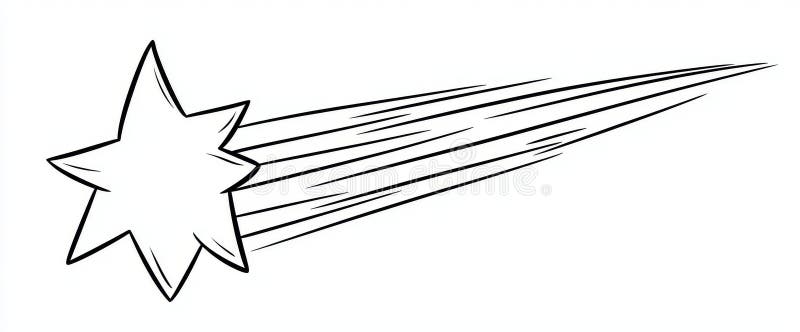 A Modern Illustration of Doodle Stars Drawn by Hand in Continuous Line ...