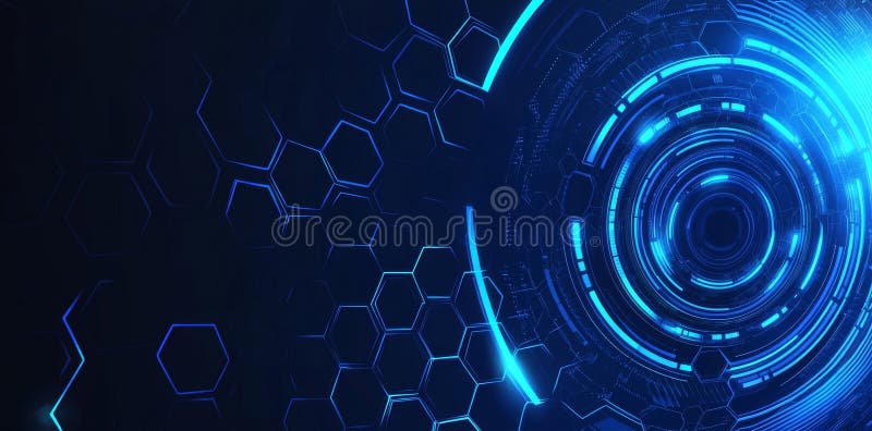 A Modern Illustration of Futuristic and Hi-tech Digital Communication ...