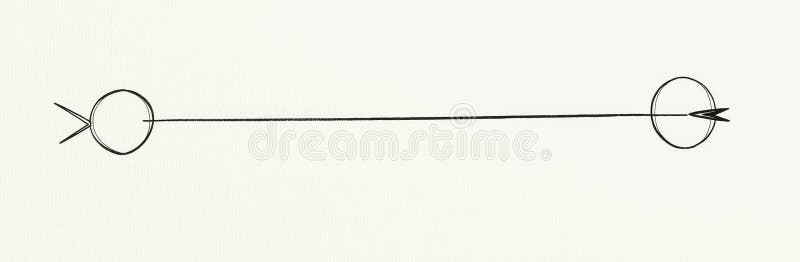 Modern Illustration of a GPS Navigation Line Route Mark with a ...
