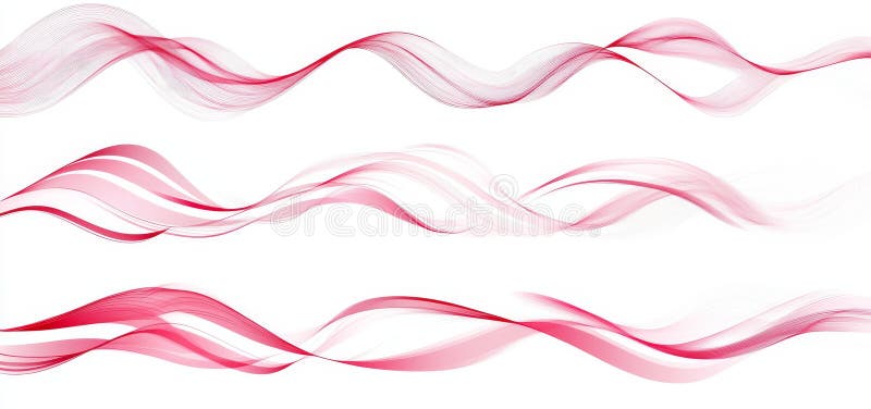 In this Modern Illustration, a Hand-drawn Red Swoosh, Swash, and ...