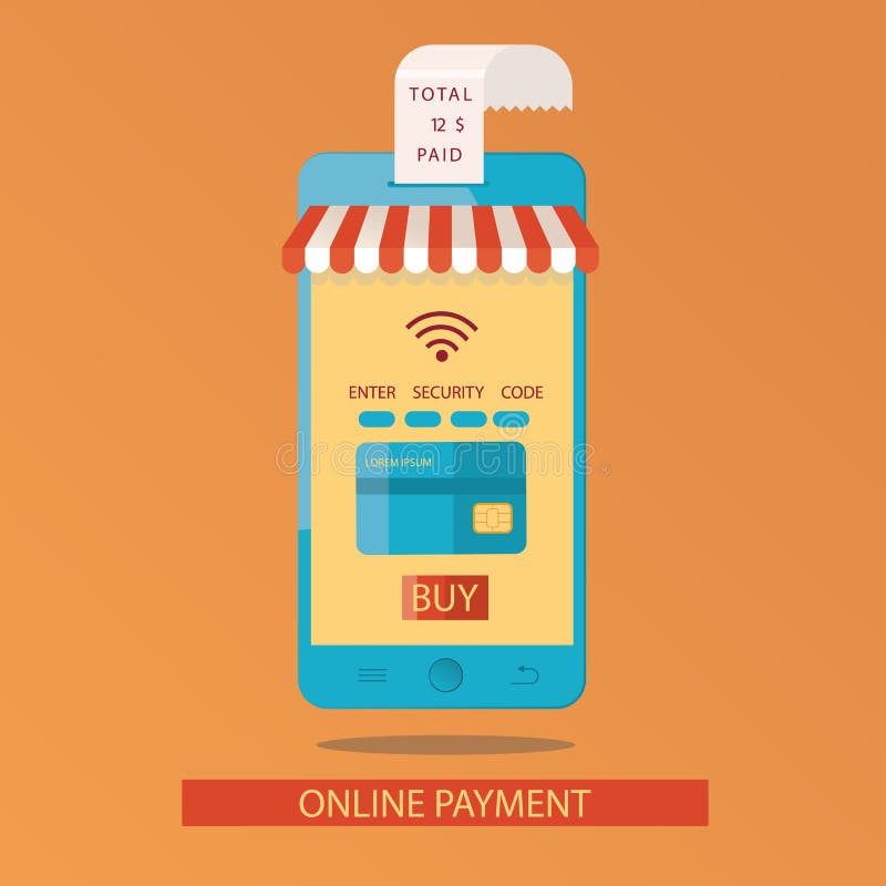 Modern Illustration of Online Payments Stock Illustration ...