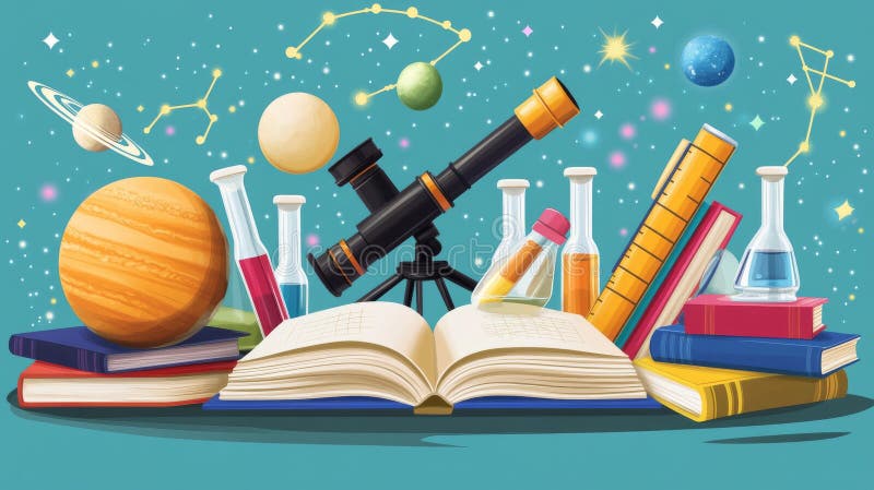 Modern Illustration of Physics. Modern Illustration of Natural Science ...