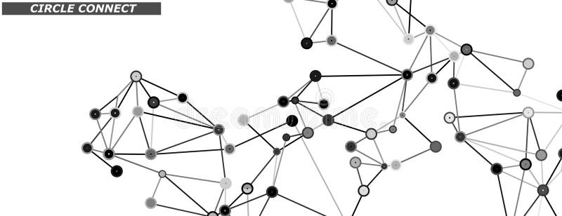 Modern Illustration with Social Connect on White Background for Concept ...