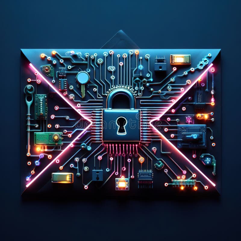 Modern Illustration of Technological Progress. Generative Ai Stock ...