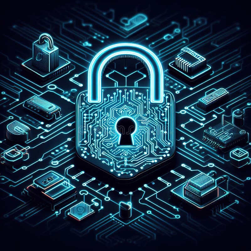 Modern Illustration of Technological Progress. Generative Ai Stock ...