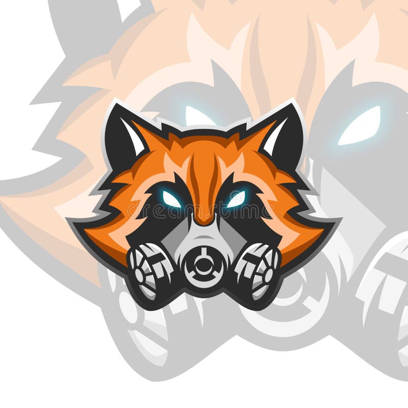 Vector Illustration Head Fox Logo For Teammate Stock Vector ...