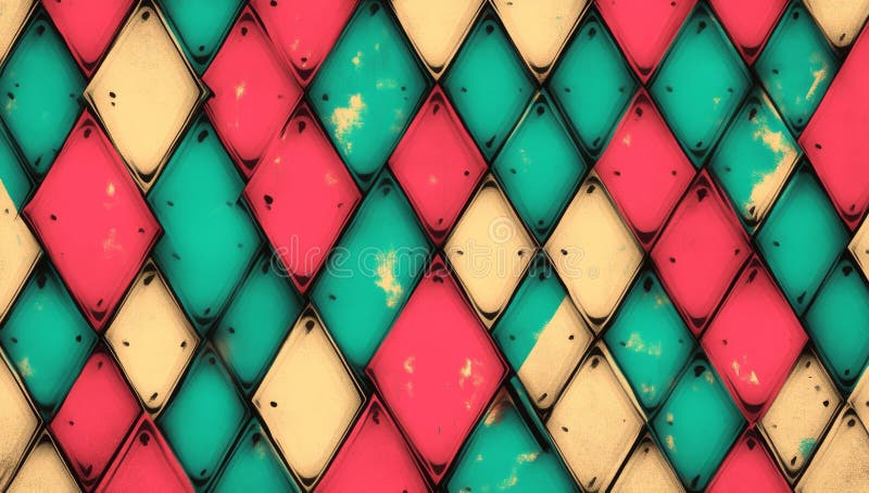 Modern Illustrator Showcases a Geometric Rhombus Pattern Background ...