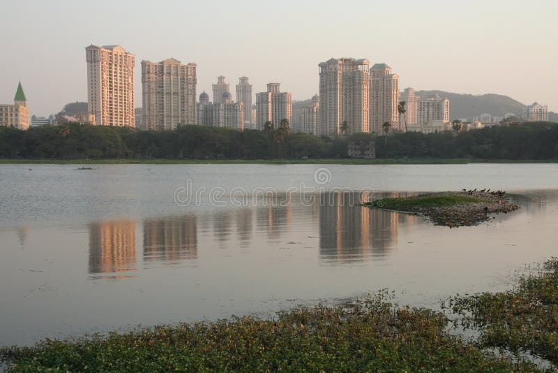 Modern India stock photo. Image of apartments, hotel, crowded - 5077172