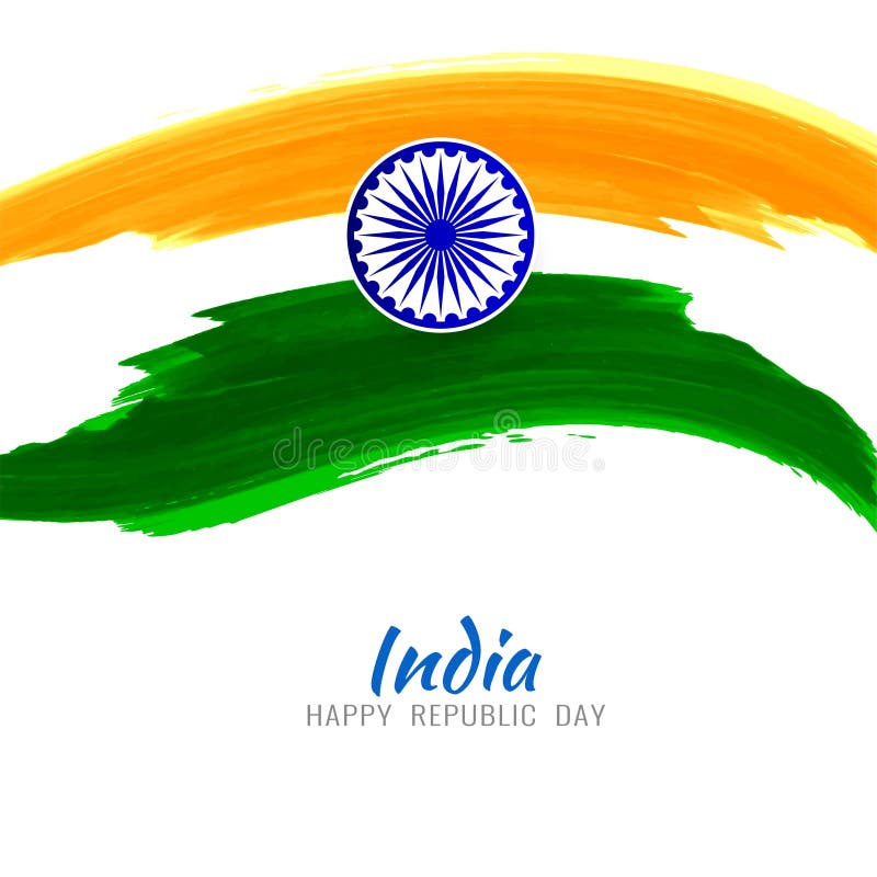 Modern Indian Flag Theme Decorative Background Stock Vector ...