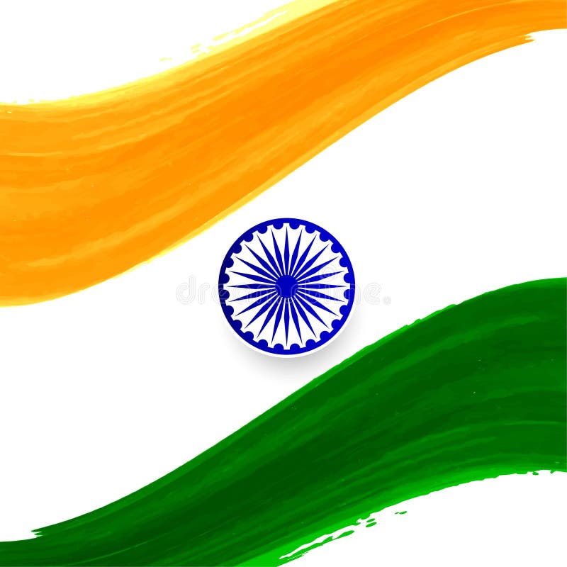 Modern Indian Flag Theme Decorative Background Stock Vector ...