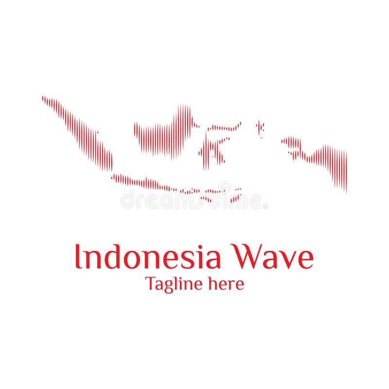 Modern Indonesia Wave Logo Template Designs Vector Illustration Simple ...